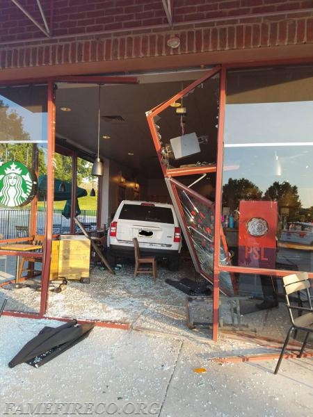 Vehicle Crashes Into Local Starbucks - Fame Fire Company